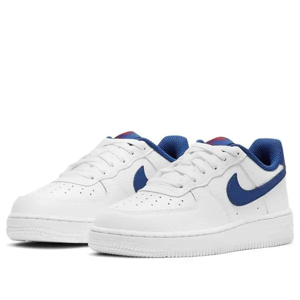 Nike Force 1 Low Top Sneakers - White/blue