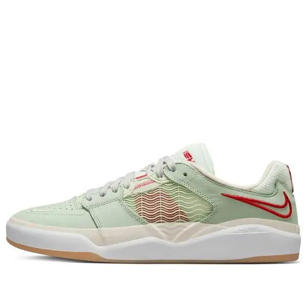 Nike Ishod Wair Premium Skate Shoes - Green/red/white