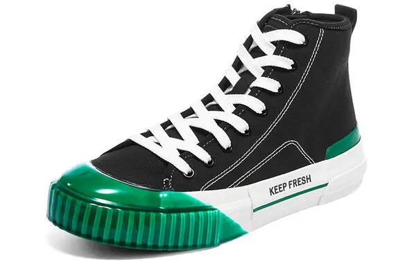 Sketchers Keep Fresh New Moon X Circleclean High Top Sneakers - Black/green