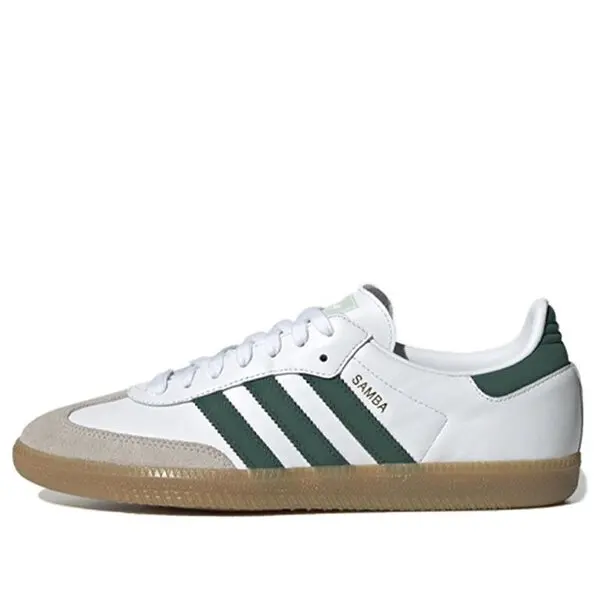 Adidas Samba Og "white Collegiate Green" Sneakers - White/green/gray