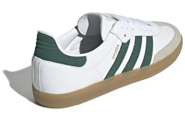 Adidas Samba Og "white Collegiate Green" Sneakers - White/green/gray