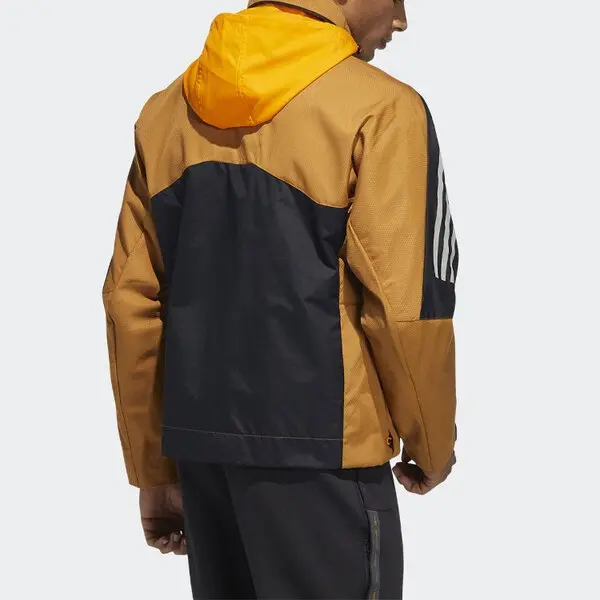 Adidas Logo Stripe Printing Hooded Jacket