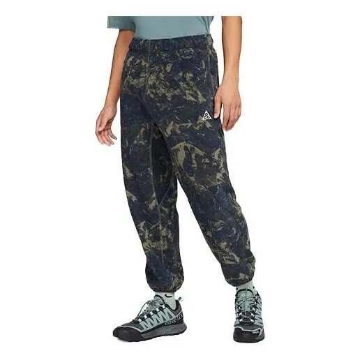 Nike Therma-fit Wolf Tree Printing Bundle Feet Sports Pants/trousers/joggers Flash Blue - Default Color