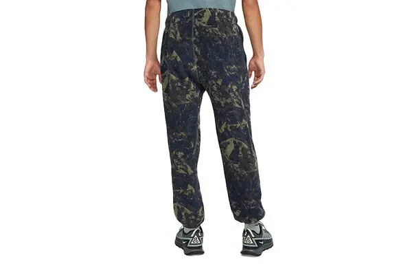 Nike X Therma-fit Wolf Tree Printing Bundle Feet Sports Pants/trousers/joggers Flash Blue - Default Color