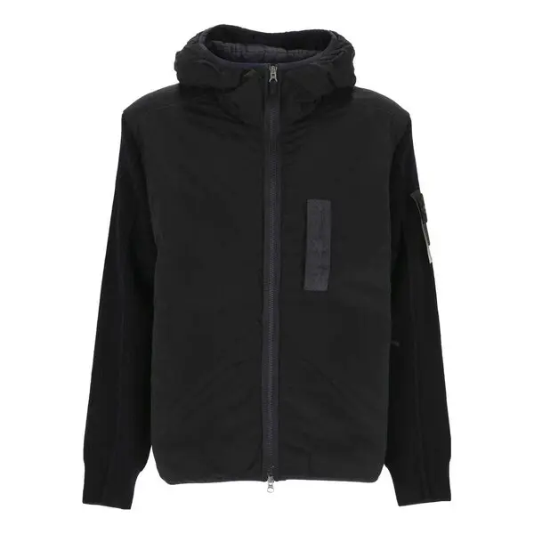 Stone Island Wool Blend Hooded Jacket