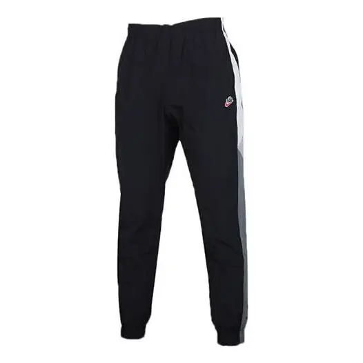 Nike As Sportswear He Wr Pant Wvn Sign Grey - Black