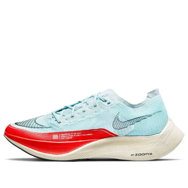 Nike Zoomx Vaporfly Next% 2 Athletic Sneakers - Glacier Blue/chile Red/pale Ivory