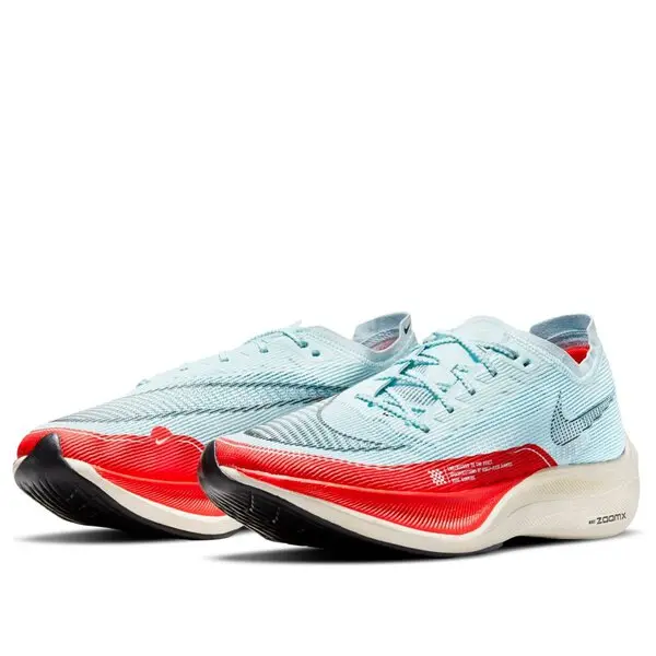 Nike Zoomx Vaporfly Next% 2 Athletic Sneakers - Glacier Blue/chile Red/pale Ivory