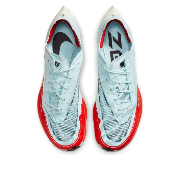 Nike Zoomx Vaporfly Next% 2 Athletic Sneakers - Glacier Blue/chile Red/pale Ivory