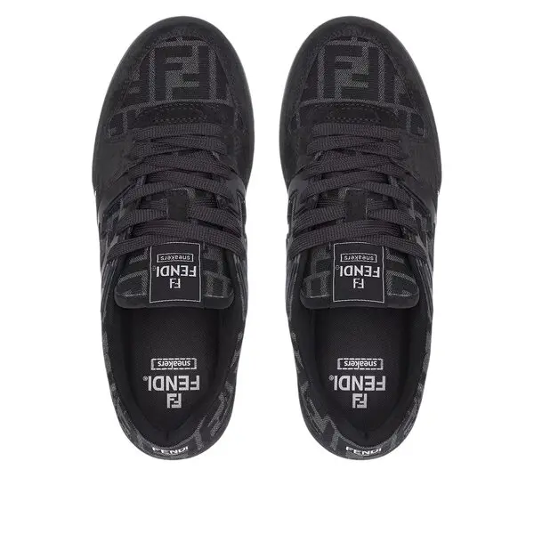 Fendi Fw25 Match Trainers - Black