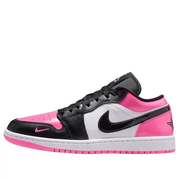 JORDAN 1 Low Patent Sneakers - Pinksicle/white/black