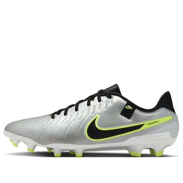 Nike Tiempo Legend Academy Mg Athletic Football Cleats - Metallic Silver/volt/black