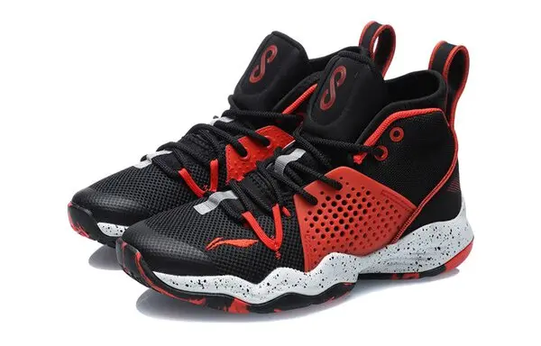 LI-NING Sonic 8 "black Red" Athletic Shoes