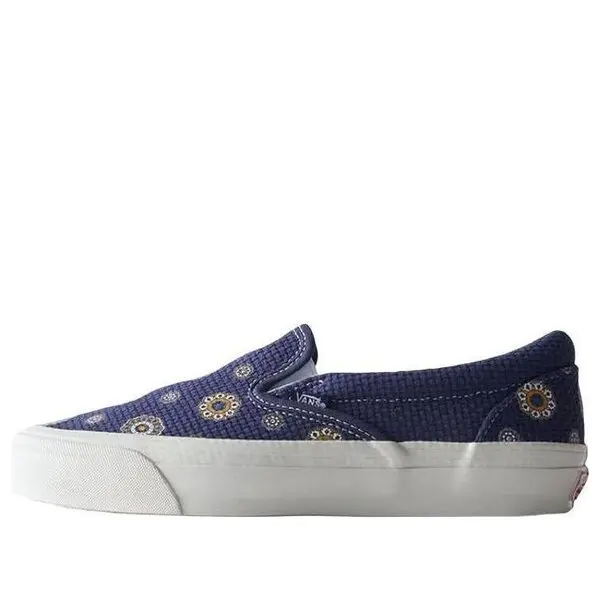 VANS Kith X Og Classic Slip-on Lx 'medallion' Sneakers - Blue