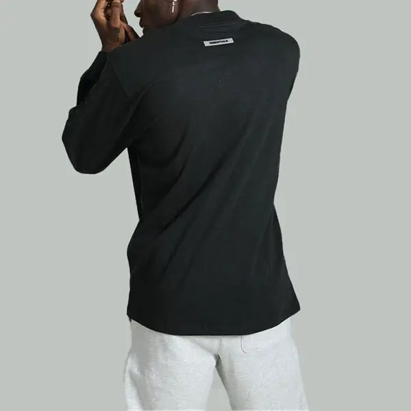 Fear Of God Fw20 Long Sleeve Logo Tee - Black