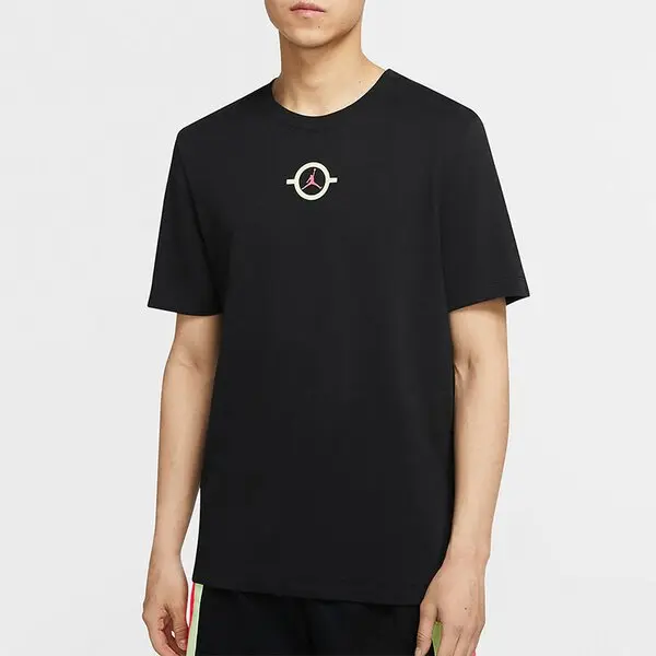 JORDAN Air Graffiti Basketball Sports Short Sleeve T-shirt