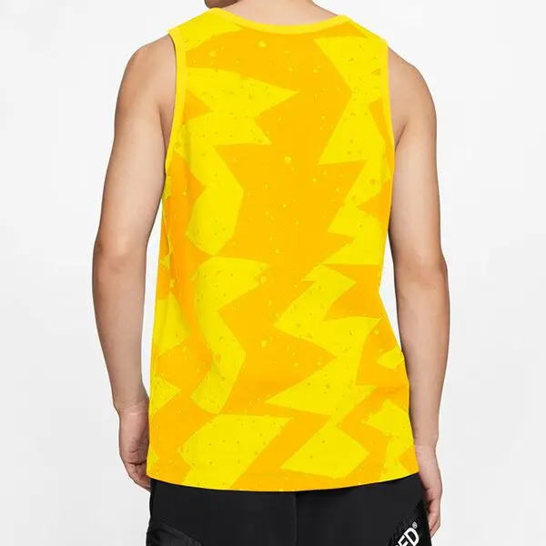 JORDAN Air Printed Basketball Sports Vest - Yellow
