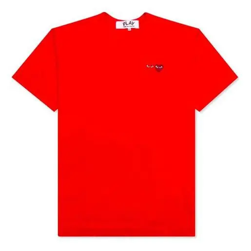Play Comme Des Garcon Kawakubo Rei Love Short Sleeve - Red
