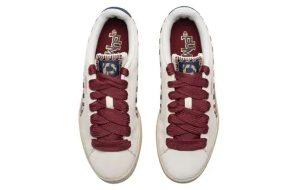 PUMA Suede Bz Fringe Sneakers - White/red/navy