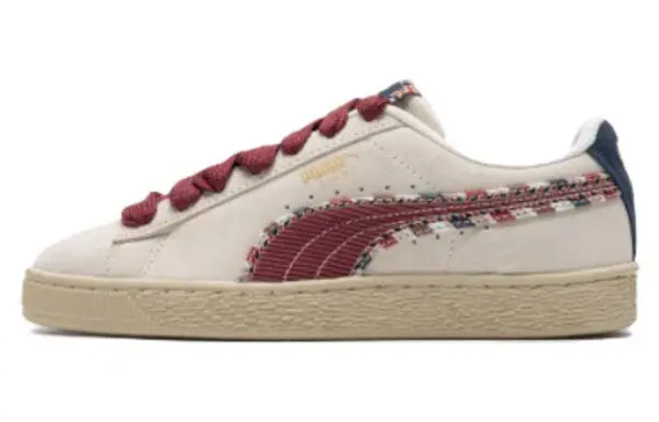 PUMA Suede Bz Fringe Sneakers - White/red/navy