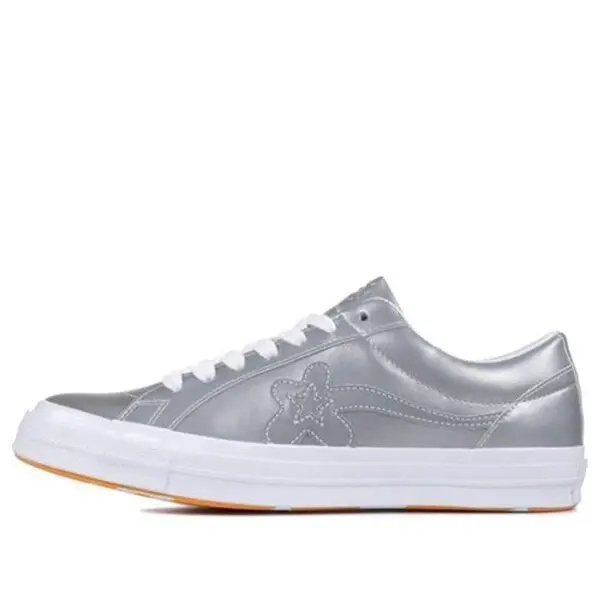 CONVERSE Golf Le Fleur X One Star Ox '3m' Silver Metallic - Golden Silver
