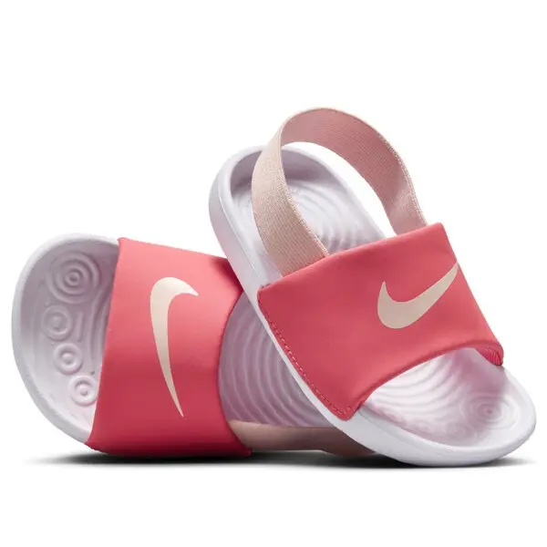 Nike Kawa Slides - Magic Ember/white/echo Pink