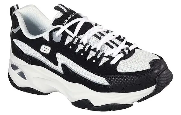 Sketchers D'lites 4.0 Athletic Sneakers - Black/white