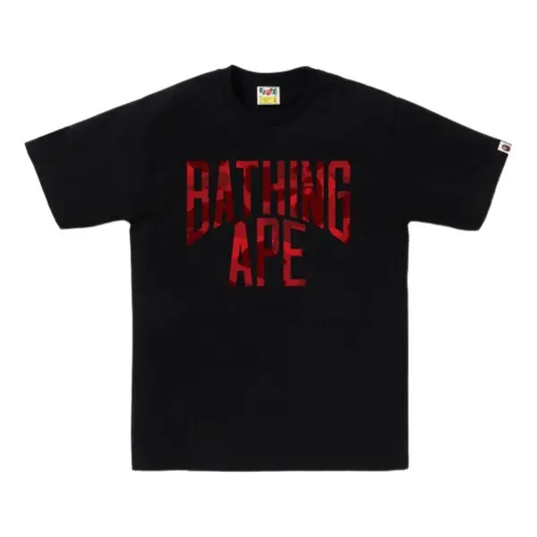 A BATHING APE Color Camo Nyc Logo Tee