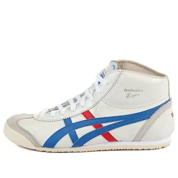 Onitsuka Tiger Mexico Mid Runner Sneakers - White/blue
