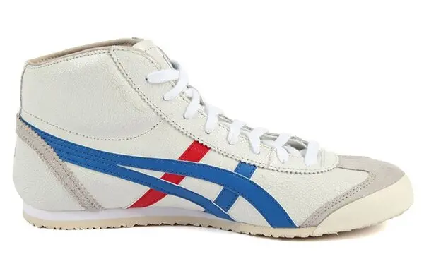 Onitsuka Tiger Mexico Mid Runner Sneakers - White/blue