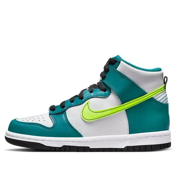 Nike Dunk High 'bright Spruce Volt' Sneakers - White/green