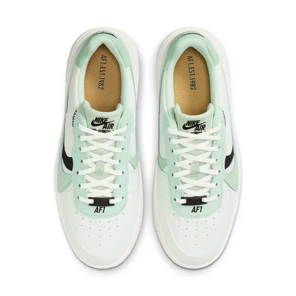Nike Force 1 Plt.af.orm "barely Green" Low Top Sneakers - White/green