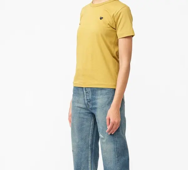 Play Comme Des Garcon Mini Logo T-shirt - Tan