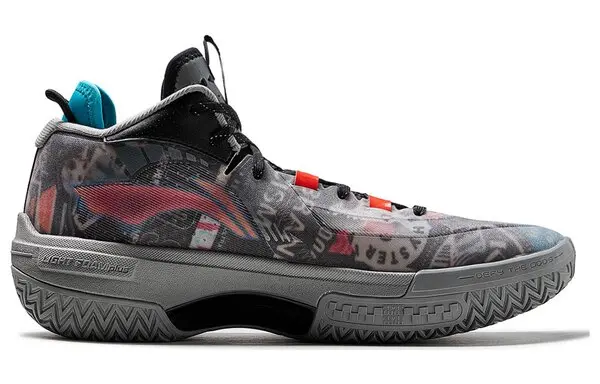 LI-NING Jie Ao 'pictorial' High Top Sneakers - Grey