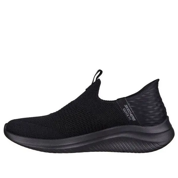 Sketchers Ultra Flex 3.0 Cozy Streak Slip-on Sneakers - Black