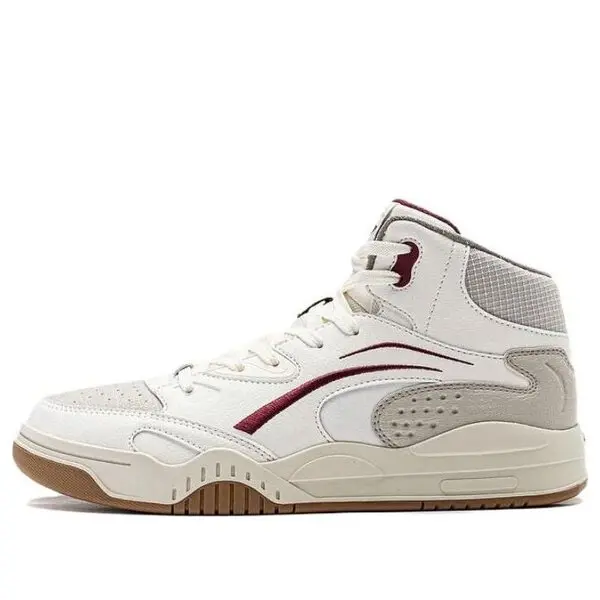 LI-NING Moyuan High Top Sneakers - White/grey/beige
