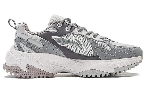 LI-NING Qixing 2.0 Athletic Sneakers - Grey/white