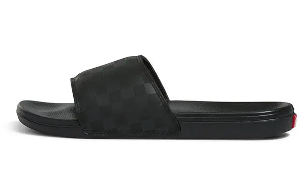 VANS La Costa Slide-on Checkboard Sandals - Black