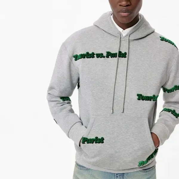 LOUIS VUITTON Tourist Vs. Purist' Logo Hoodie