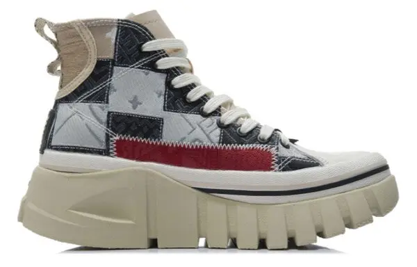 LI-NING High-top Patchwork Sneakers