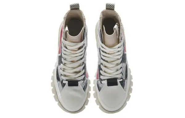 LI-NING High-top Patchwork Sneakers