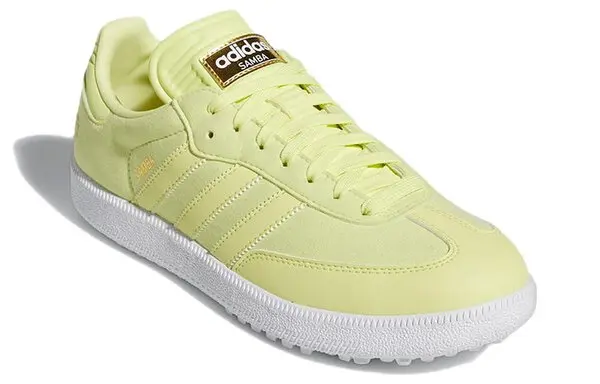Adidas Samba Golf Shoes - Yellow/green