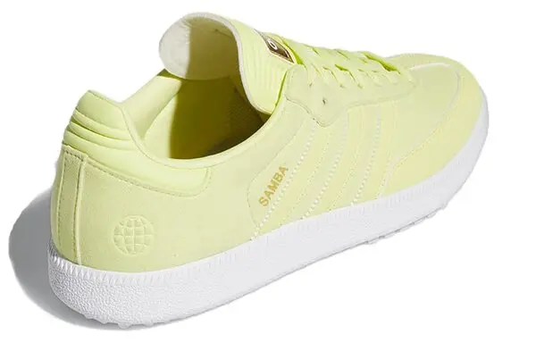 Adidas Samba Golf Shoes - Yellow/green