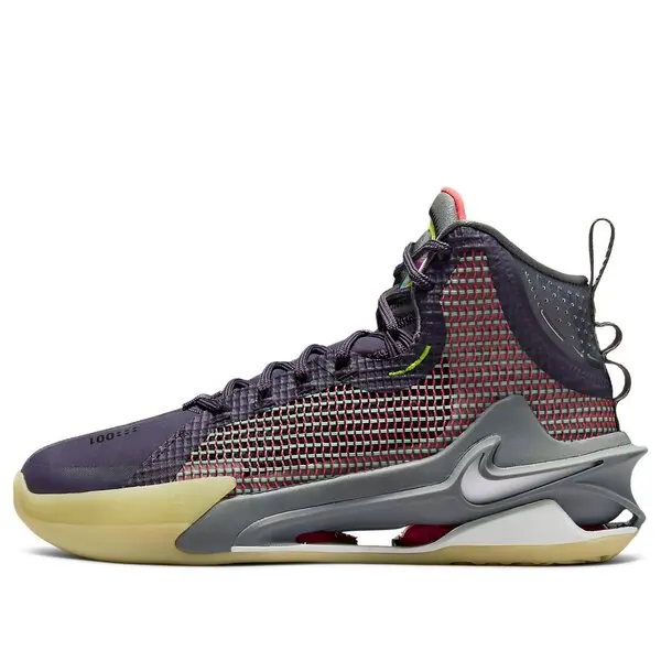 Nike Zoom G.t. Jump Ep High Top Sneakers - Gray/red