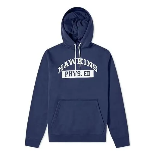 Nike X Stranger Things "hawkins Phys. Ed." Hoodie - Blue