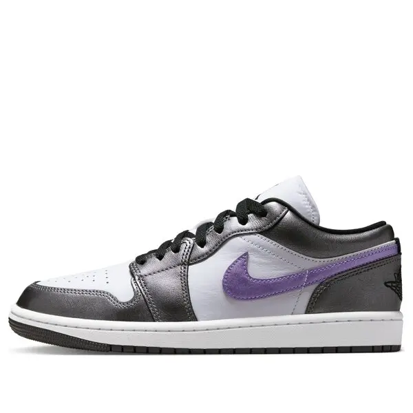 JORDAN 1 Low Se Sneakers - White/black/grape Ice