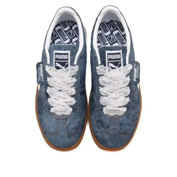 PUMA Palermo Denim Sneakers - Navy/white