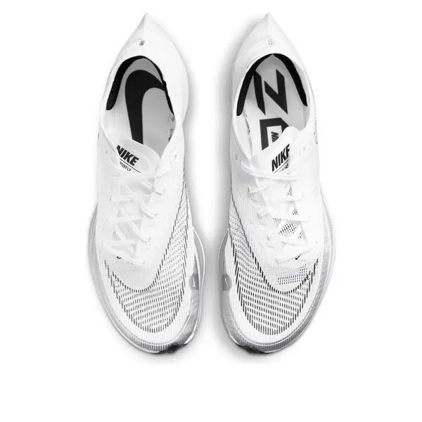 Nike Zoomx Vaporfly Next% 2 Athletic Sneakers - White/black/metallic Silver