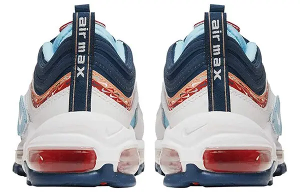 Nike Max 97 "swoosh Chain - Blue/red