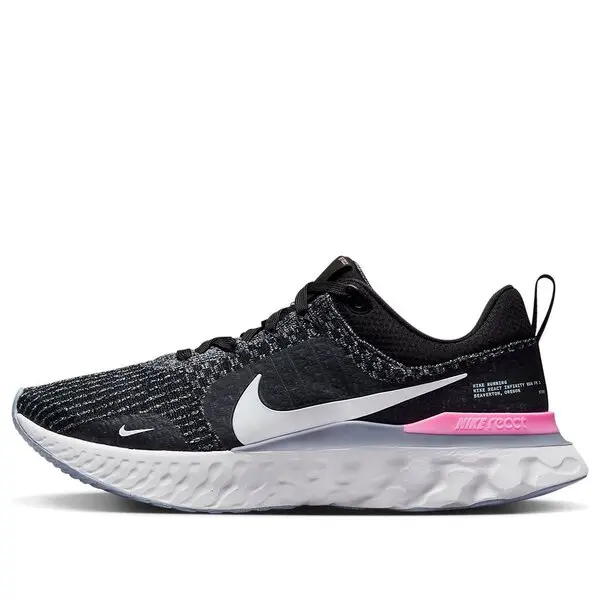 Nike React Infinity Run Flyknit 3 - Black/white/pink